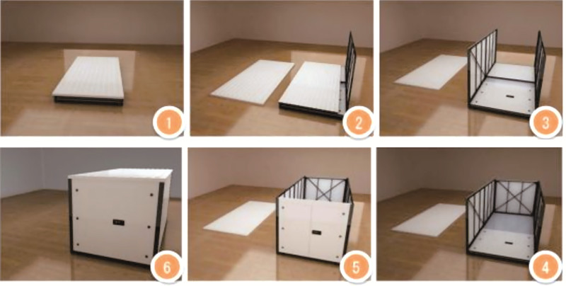 Folding container storage